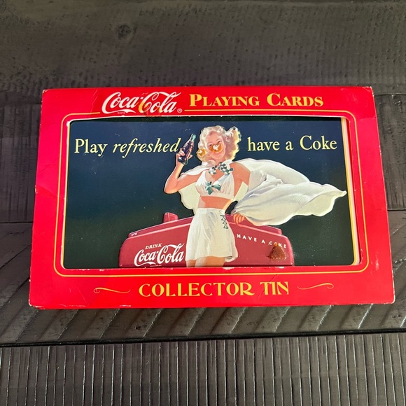 Coca Cola | Games | Coca Cola Playing Cards Vintage In Collector Tin ...